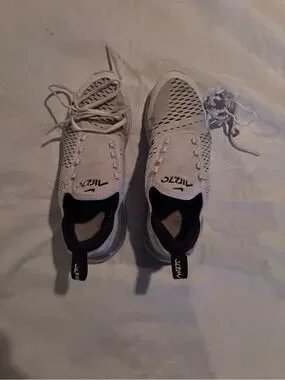 Nike | Shoes | Nike Air Max 27 Light Gray And Black Slipon Sneakers ...